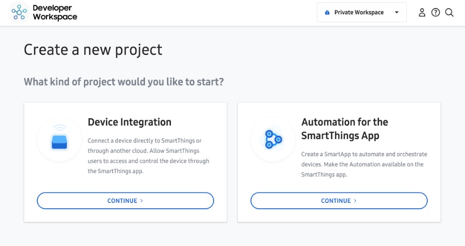 SmartThings Webhook Signup